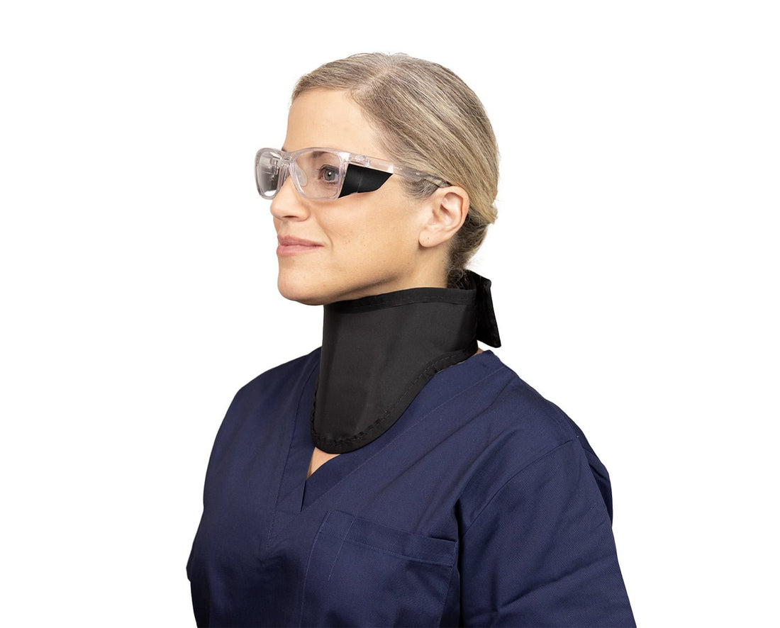 Leaded Thyroid Shields | Neck Protection for X-Ray – Lead Glass Pro